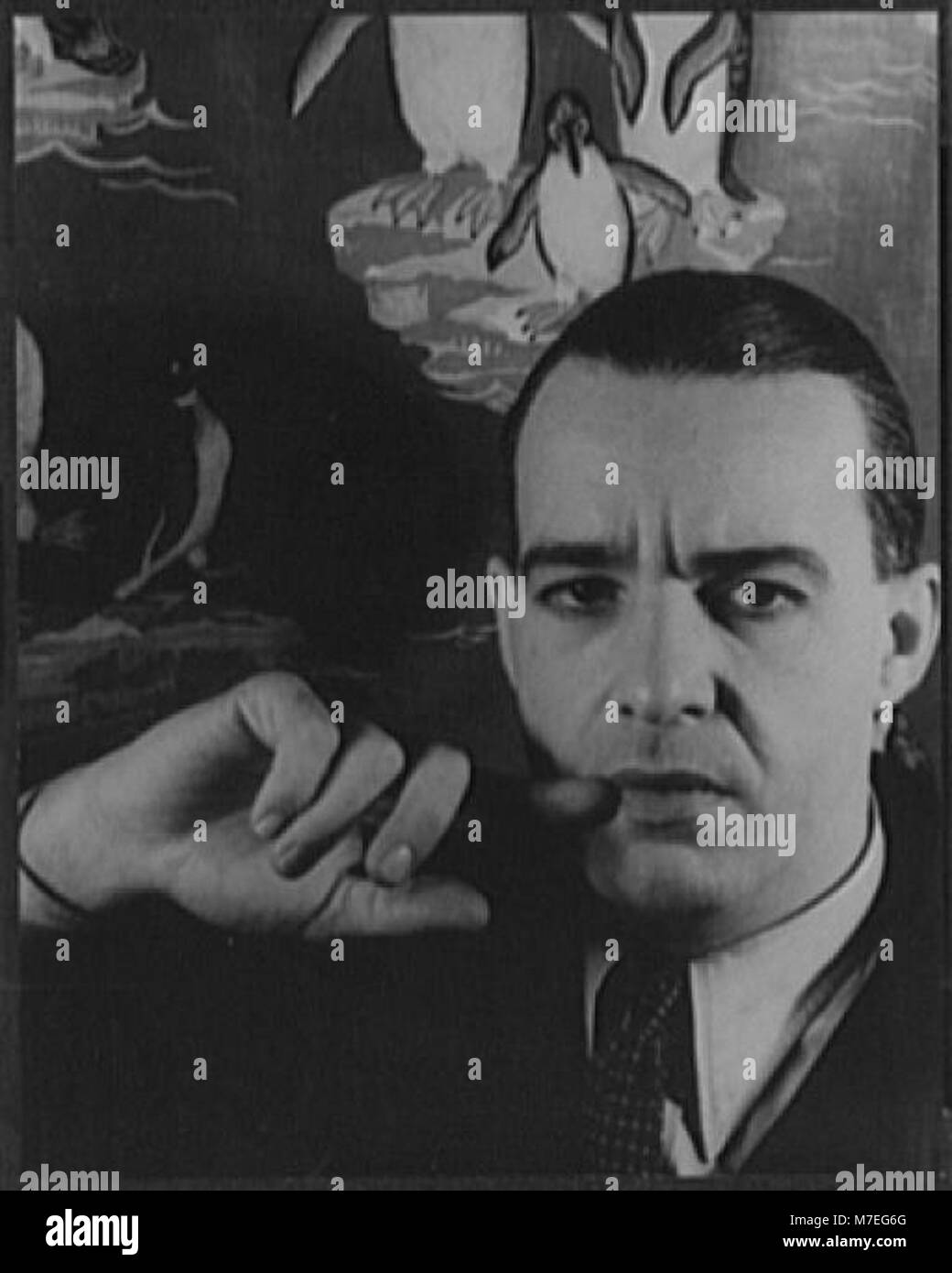 A portrait of Alfred Lunt, an influential American actor, known for his ...