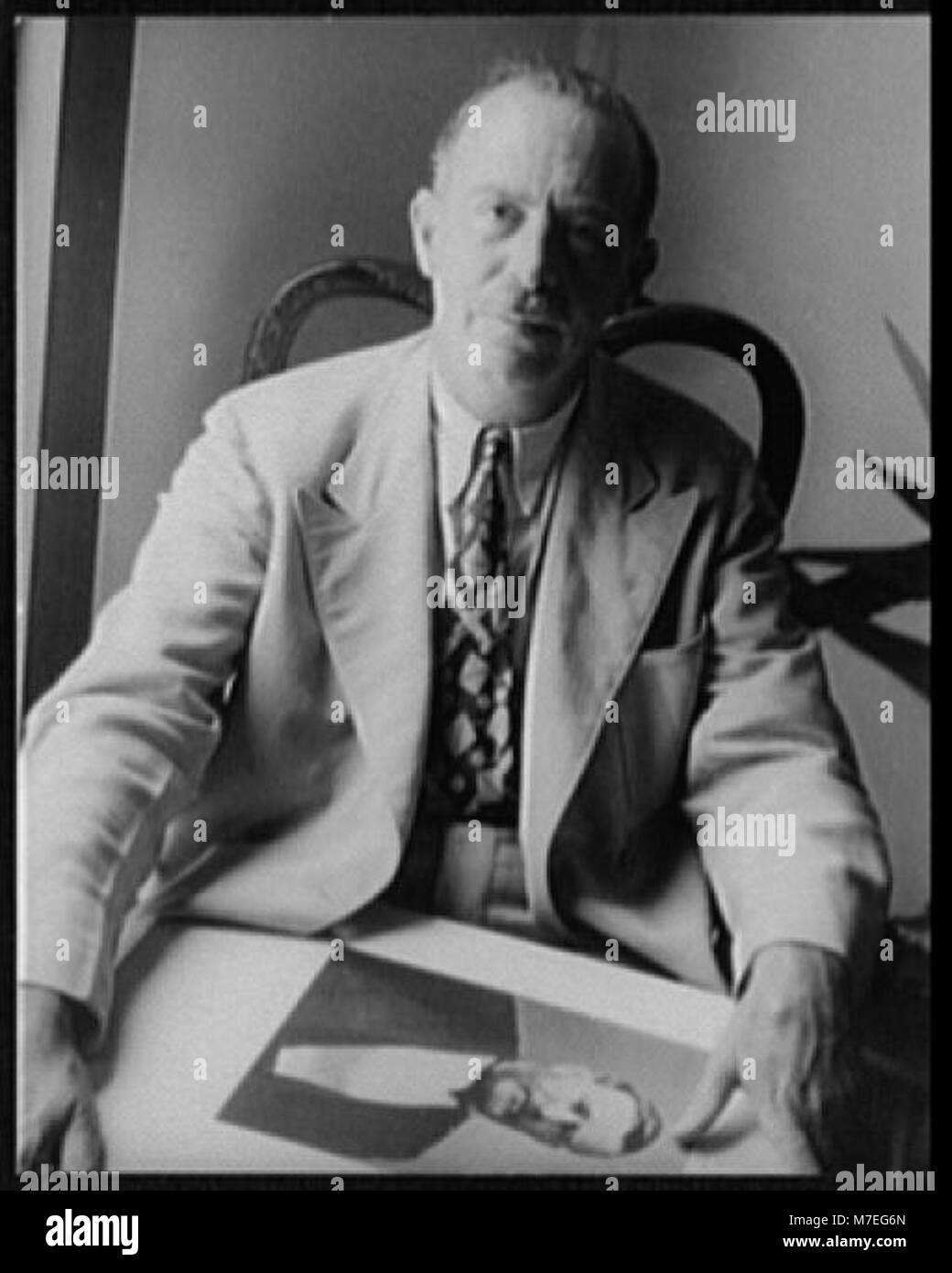 A portrait of Alfred Pach, an individual from the early 20th century ...