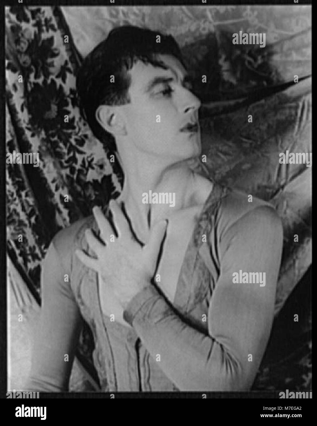 This portrait of Anton Dolin features the renowned dancer in the midst ...