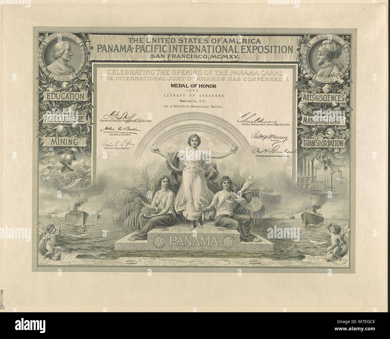 A promotional image for the 1915 Panama-Pacific International ...