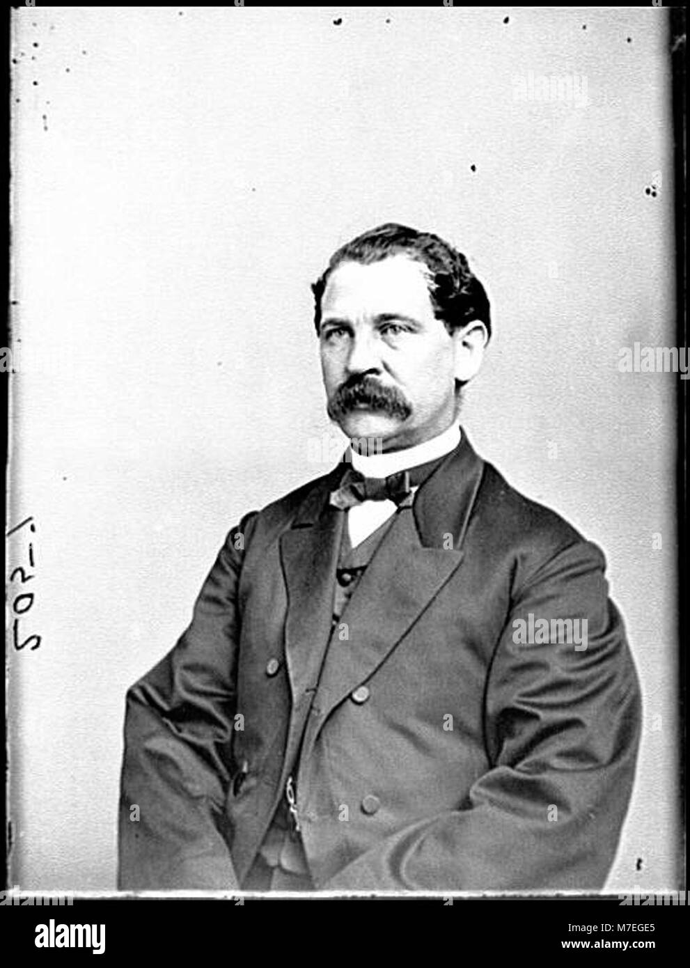 This portrait features Brigadier General Thomas Eckert, an officer of ...