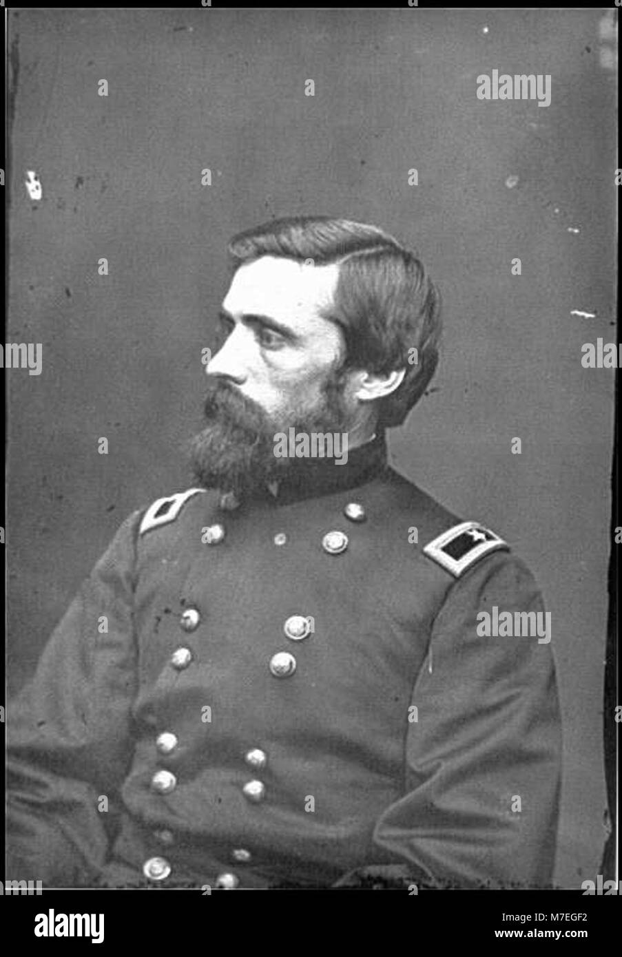 This portrait shows Brigadier General John A. Rawlins, a key figure in ...