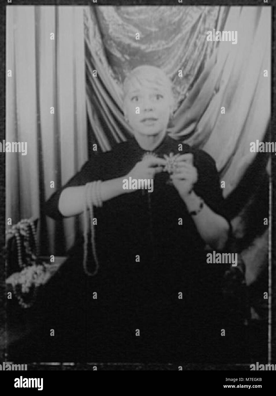 This portrait features Carol Channing, a renowned American actress ...