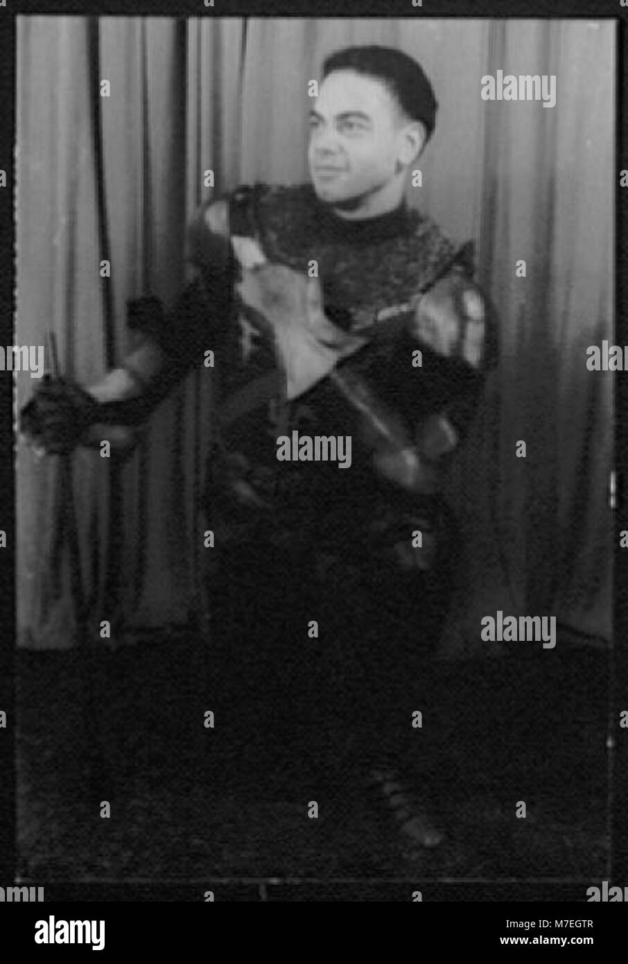 A portrait of actor Earle Hyman as Dunois in George Bernard Shaw's play ...