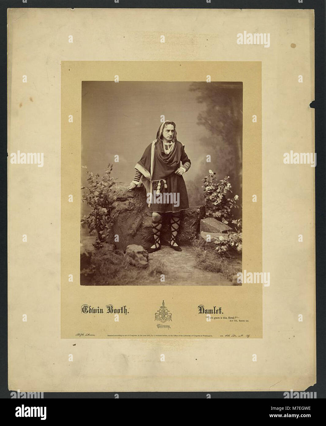 Actor edwin booth as hamlet hi-res stock photography and images - Alamy