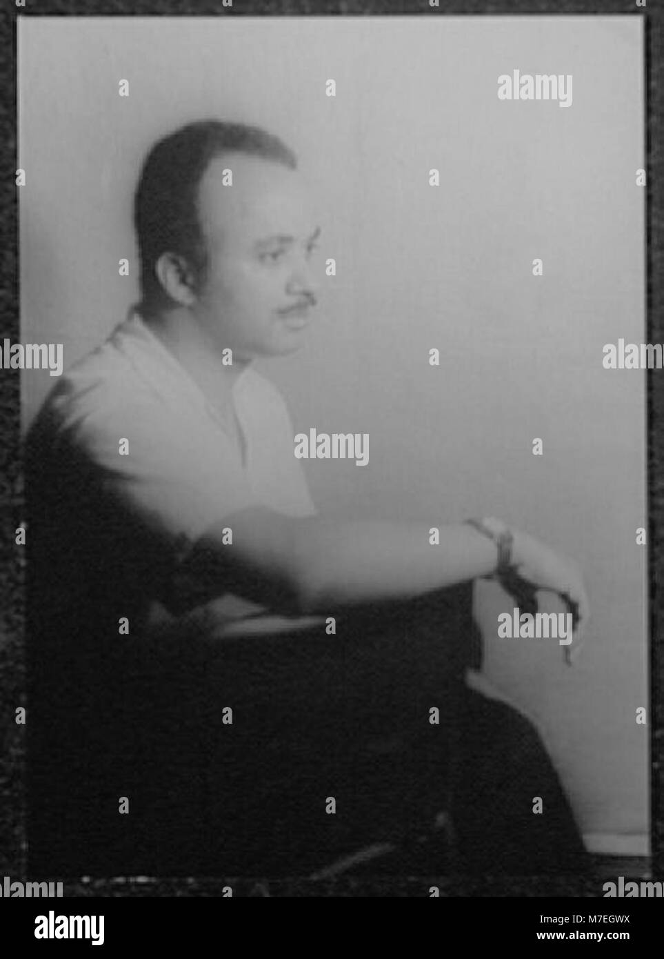 This portrait captures Eldzier Cortor, a prominent African-American ...