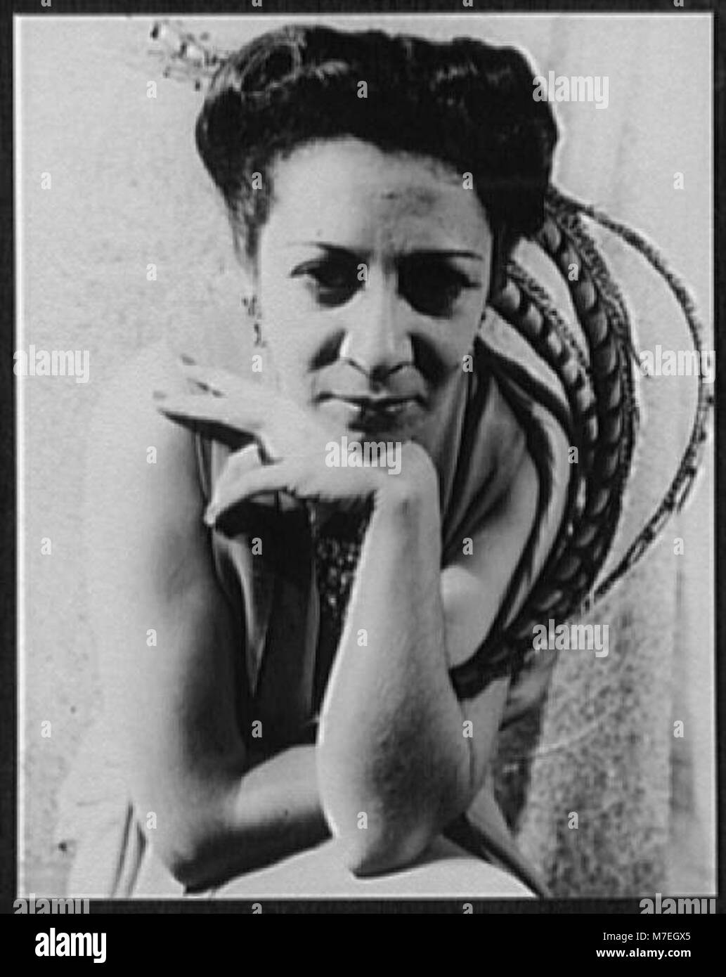 A portrait of Elsie Houston, capturing her likeness in a formal ...