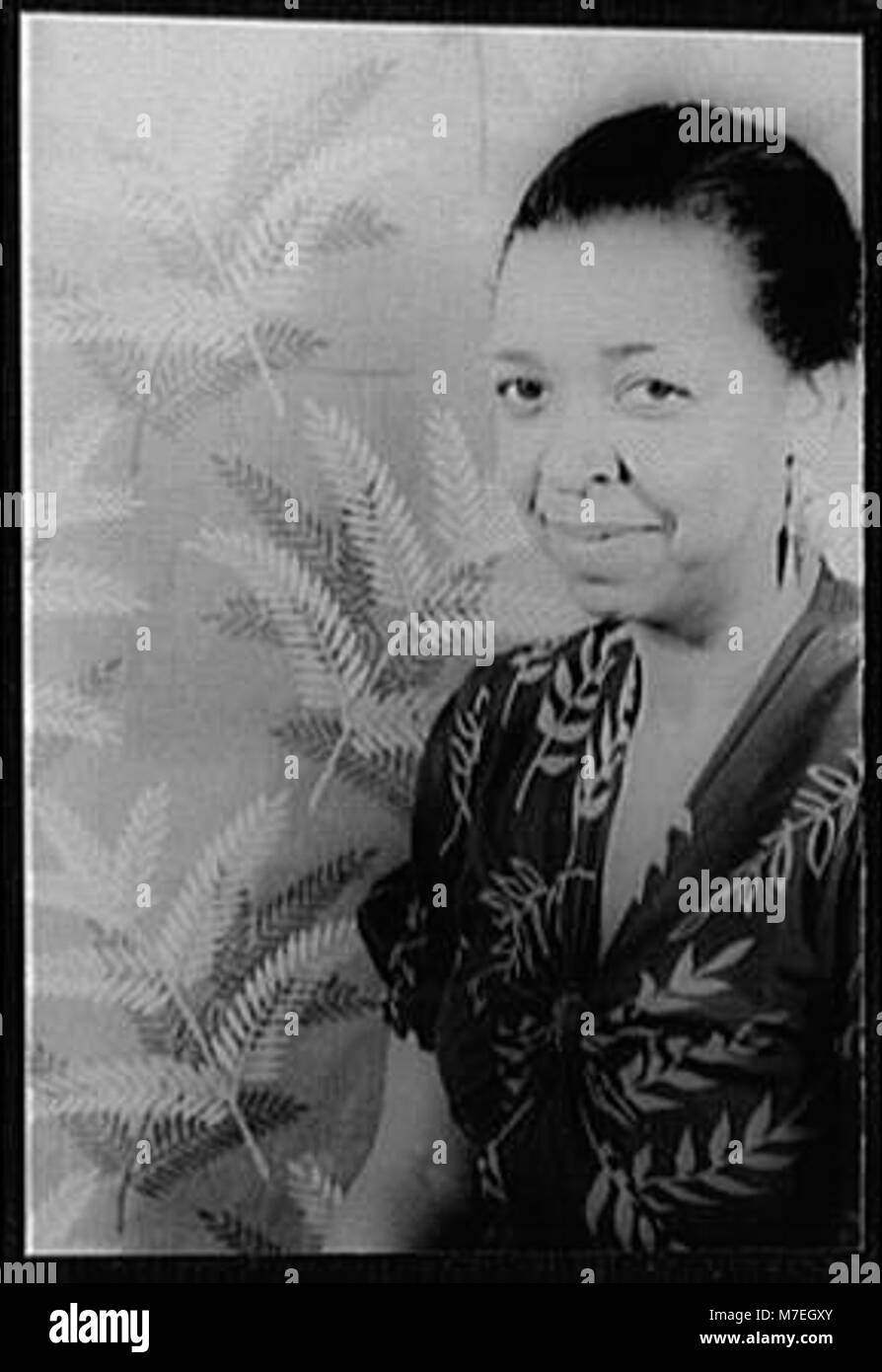 A formal portrait of Ethel Waters, an influential American singer and ...