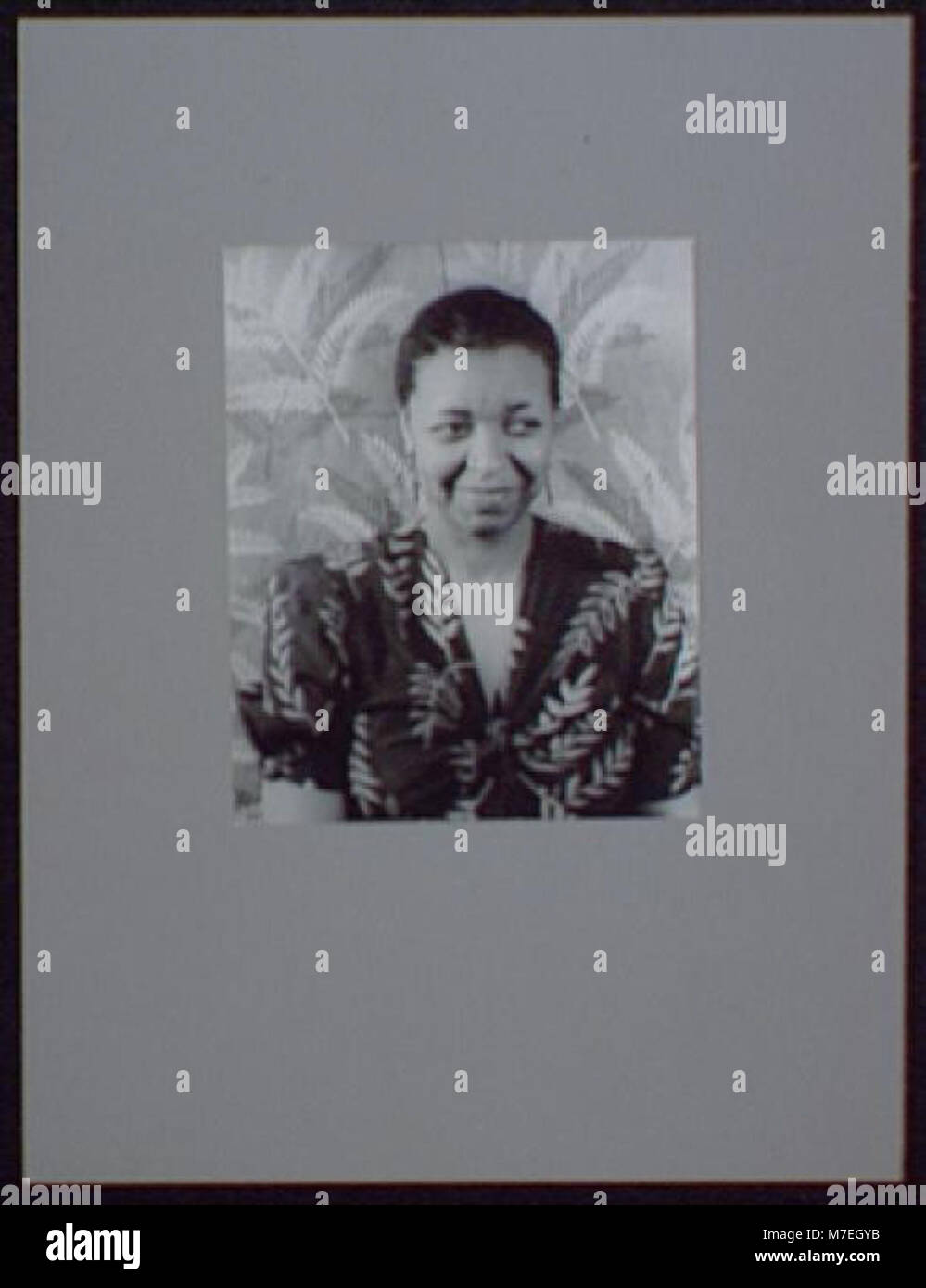 A portrait of Ethel Waters, a renowned American singer and actress ...