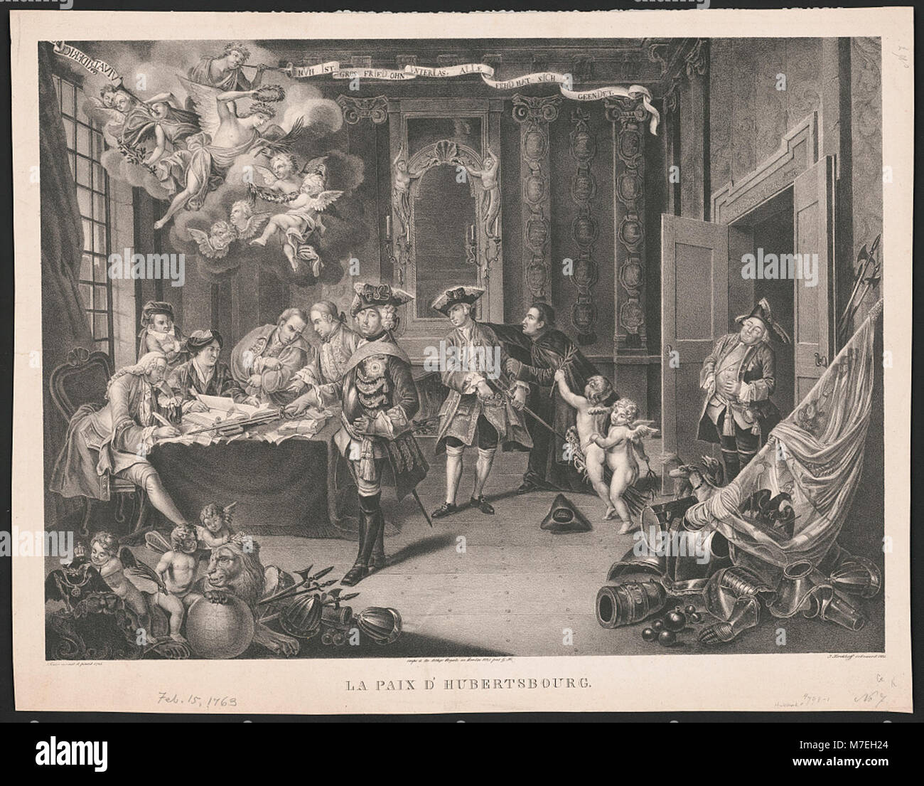 The Peace of Hubertusburg, signed in 1763, marked the end of the Seven ...