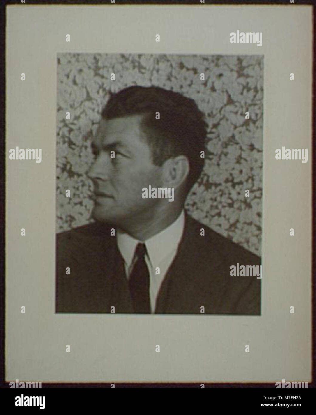 This portrait shows Gene Tunney, a renowned American boxer and world ...