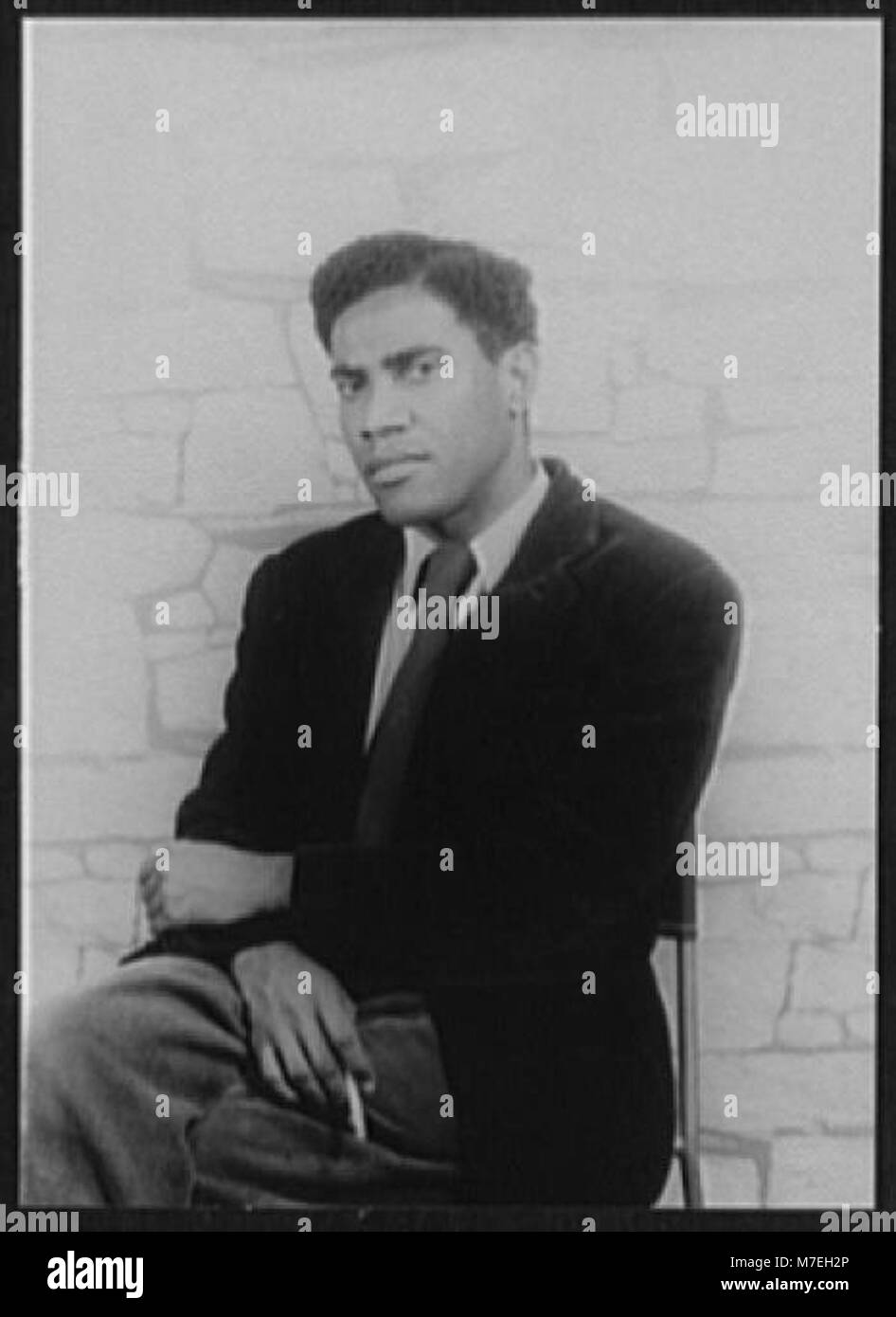 A portrait of George Lamming, a prominent Caribbean author and ...