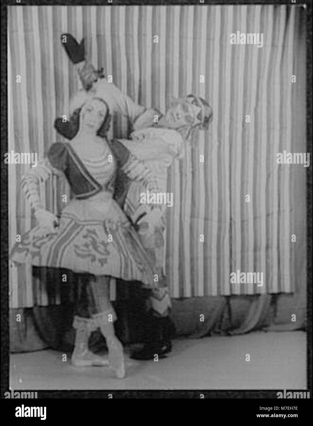 A portrait of Hugh Laing and Nora Kaye in the ballet 'Petrouchka.' The ...