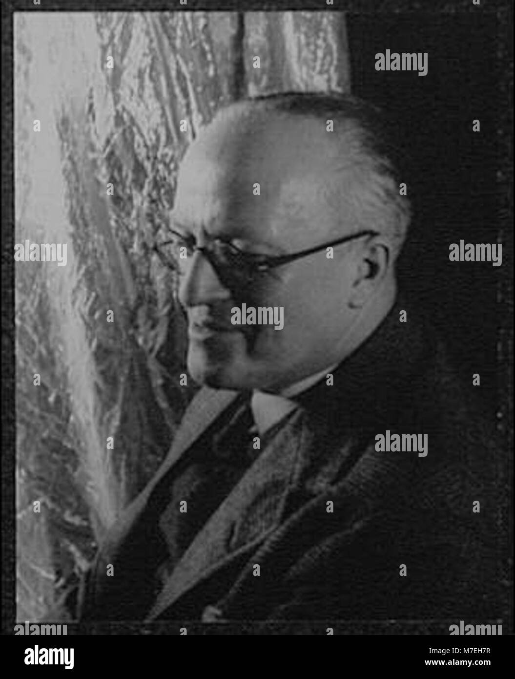 A portrait of Hugh Walpole, capturing the likeness of the British ...