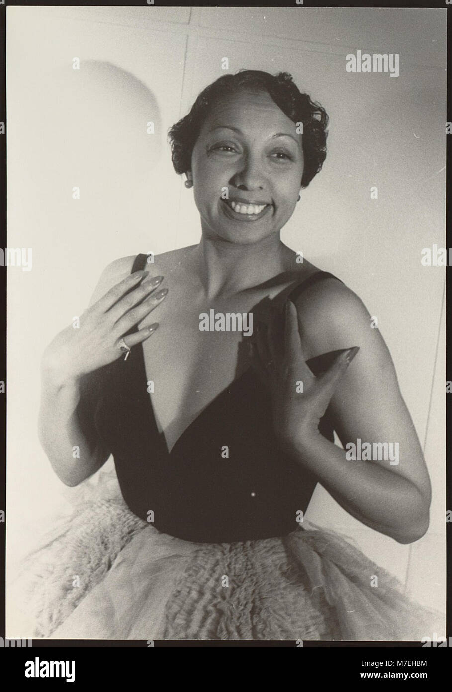 A portrait of Josephine Baker, a renowned American-born French ...