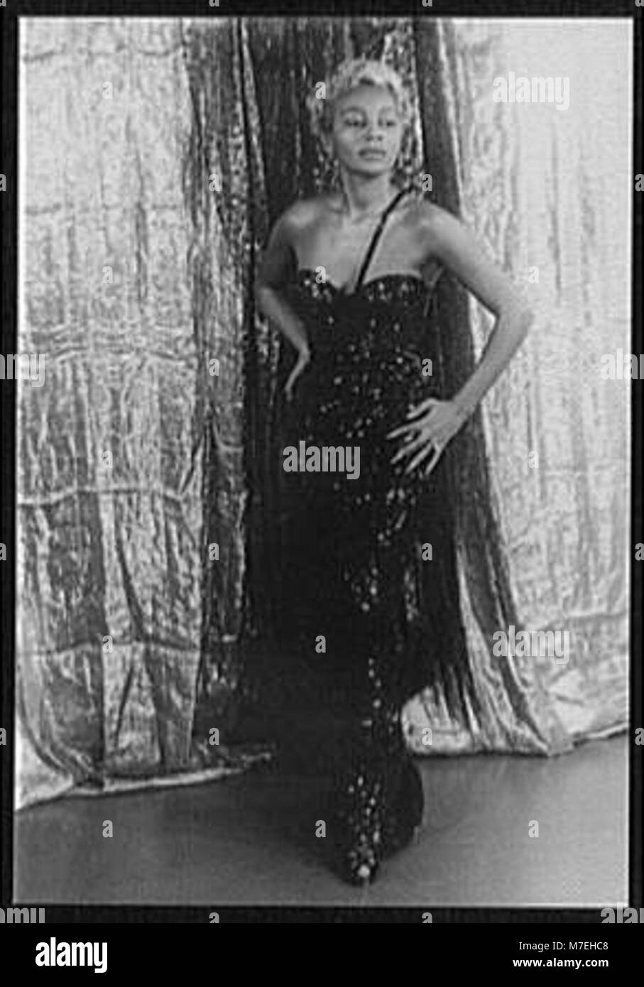 A portrait of Joyce Bryant, an American singer and actress known for ...