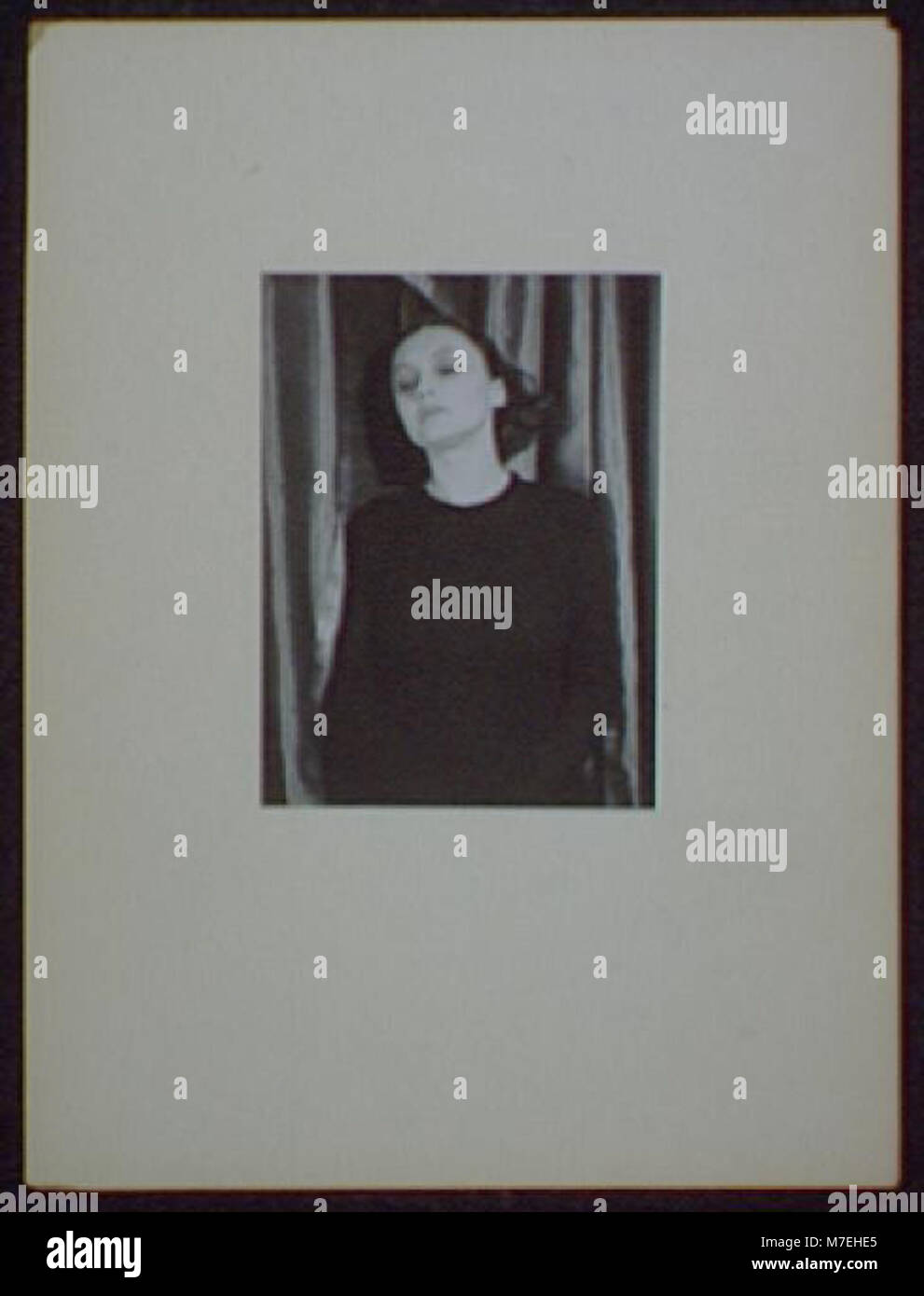 A formal portrait of Katharine Cornell, an American stage actress known ...