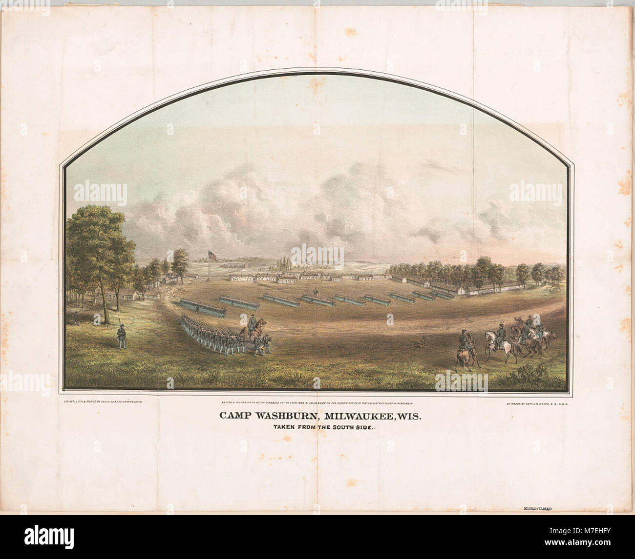 This image shows Camp Washburn in Milwaukee, Wisconsin, taken from the ...