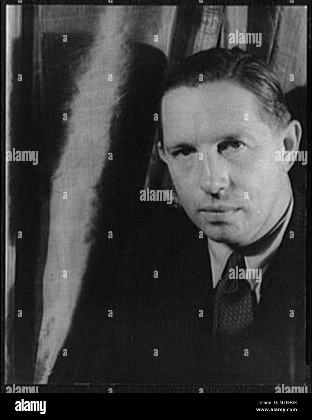 A formal portrait of Louis Bromfield, an American author known for his ...
