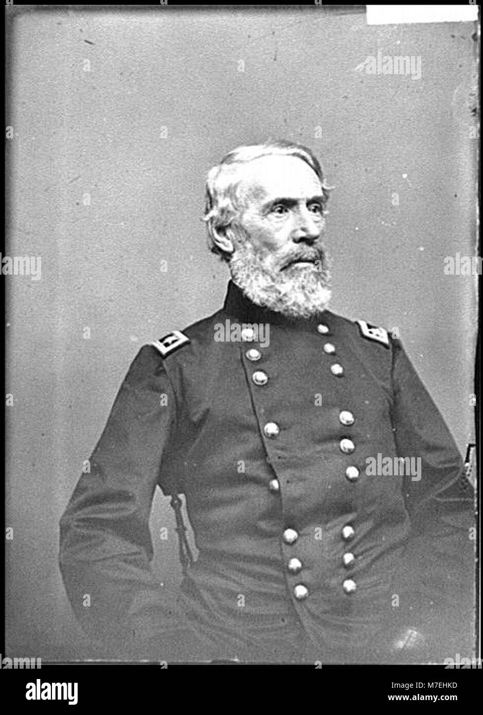 Major General Edwin V. Sumner, a significant officer in the Federal ...