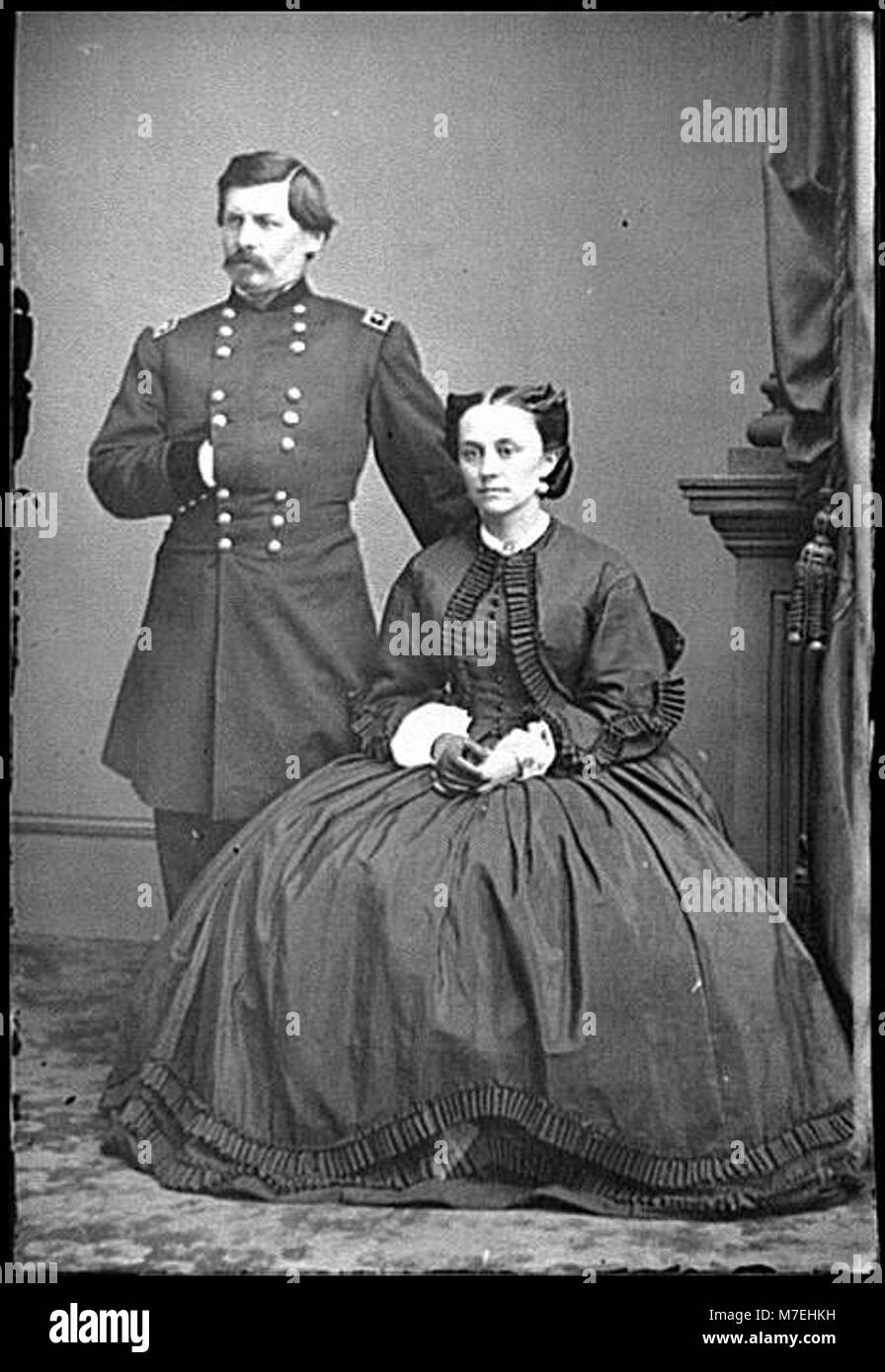 A portrait of Major General George B. McClellan, a prominent Union ...