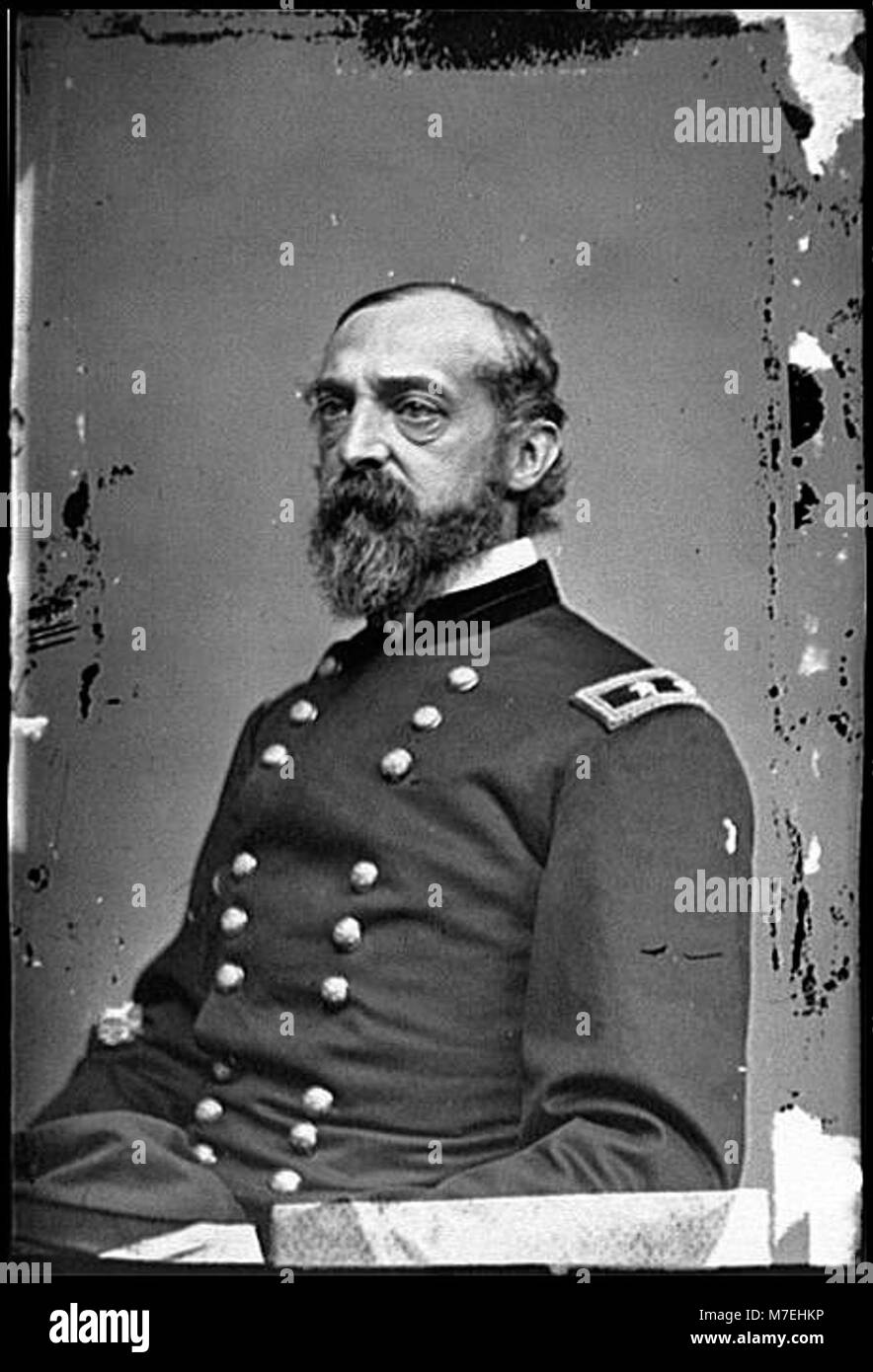 A portrait of Major General George G. Meade, a Union Army officer best ...