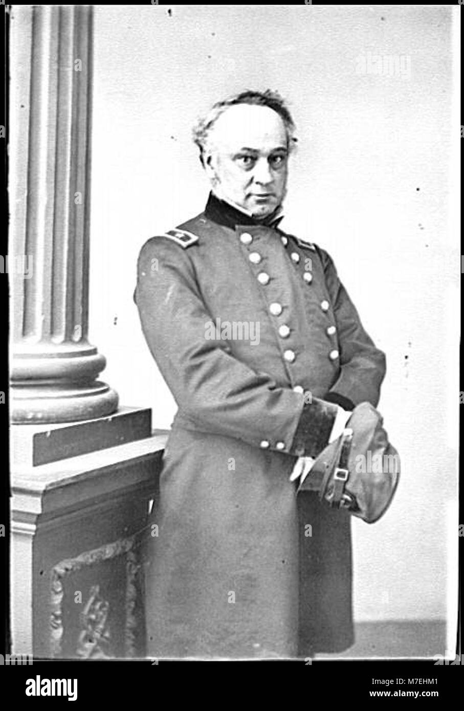 A portrait of Major General Henry W. Halleck, a senior officer in the ...