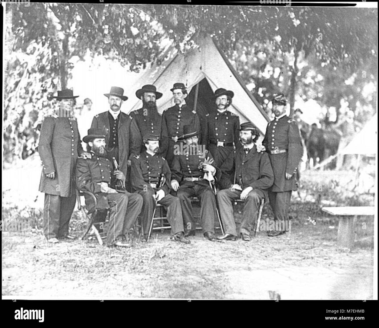 A portrait of Major General Jefferson Davis, a key officer in the ...