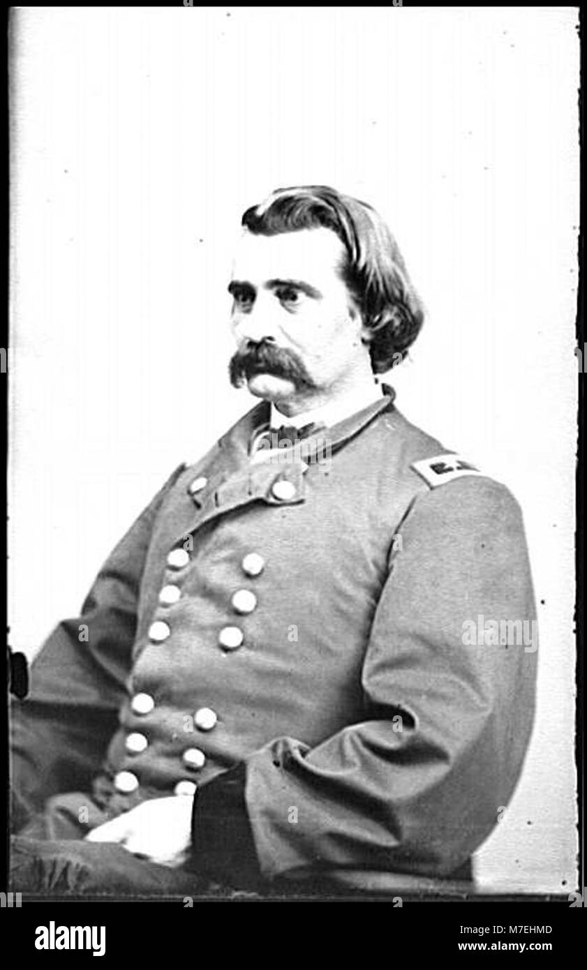 A portrait of Major General John A. Logan, a prominent Union officer ...