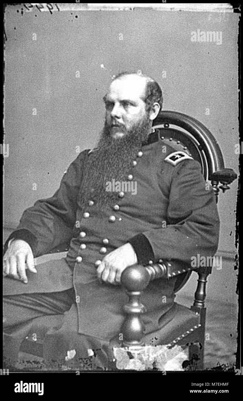 A formal portrait of Major General John M. Schofield, an officer of the ...