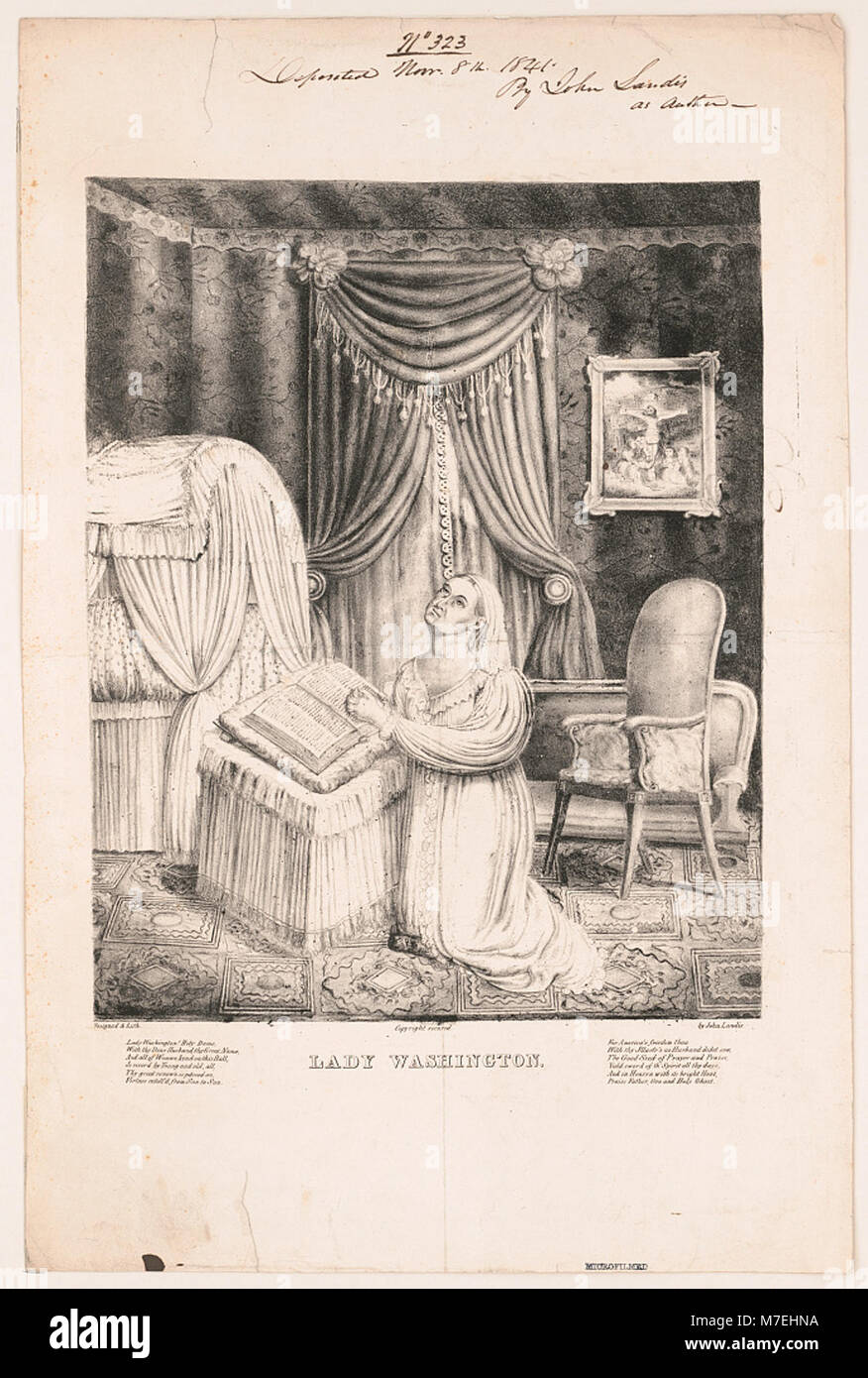 A historical portrait of Lady Washington, wife of George Washington ...