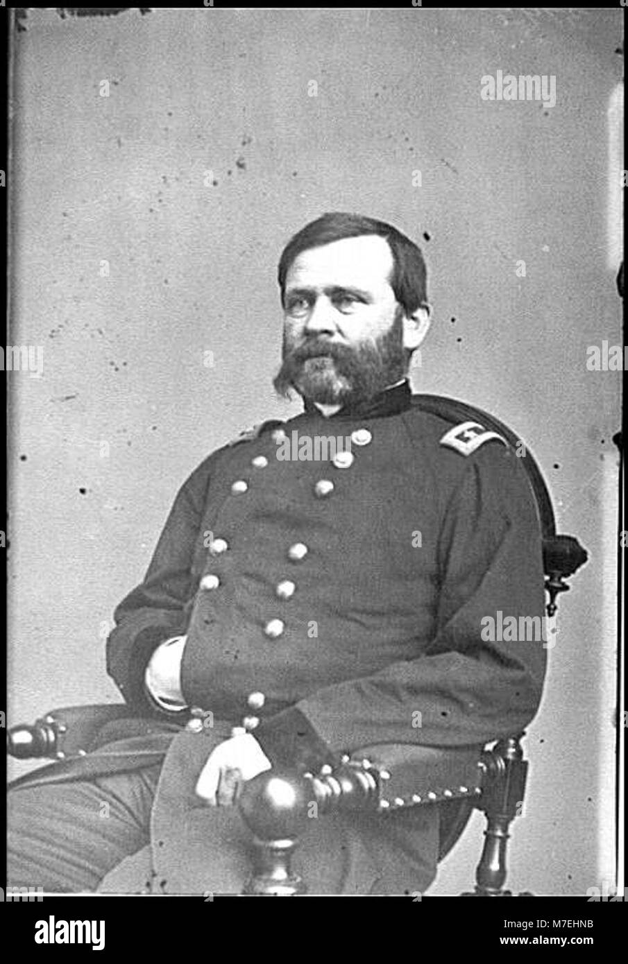 This portrait shows Major General William B. Franklin, a prominent ...