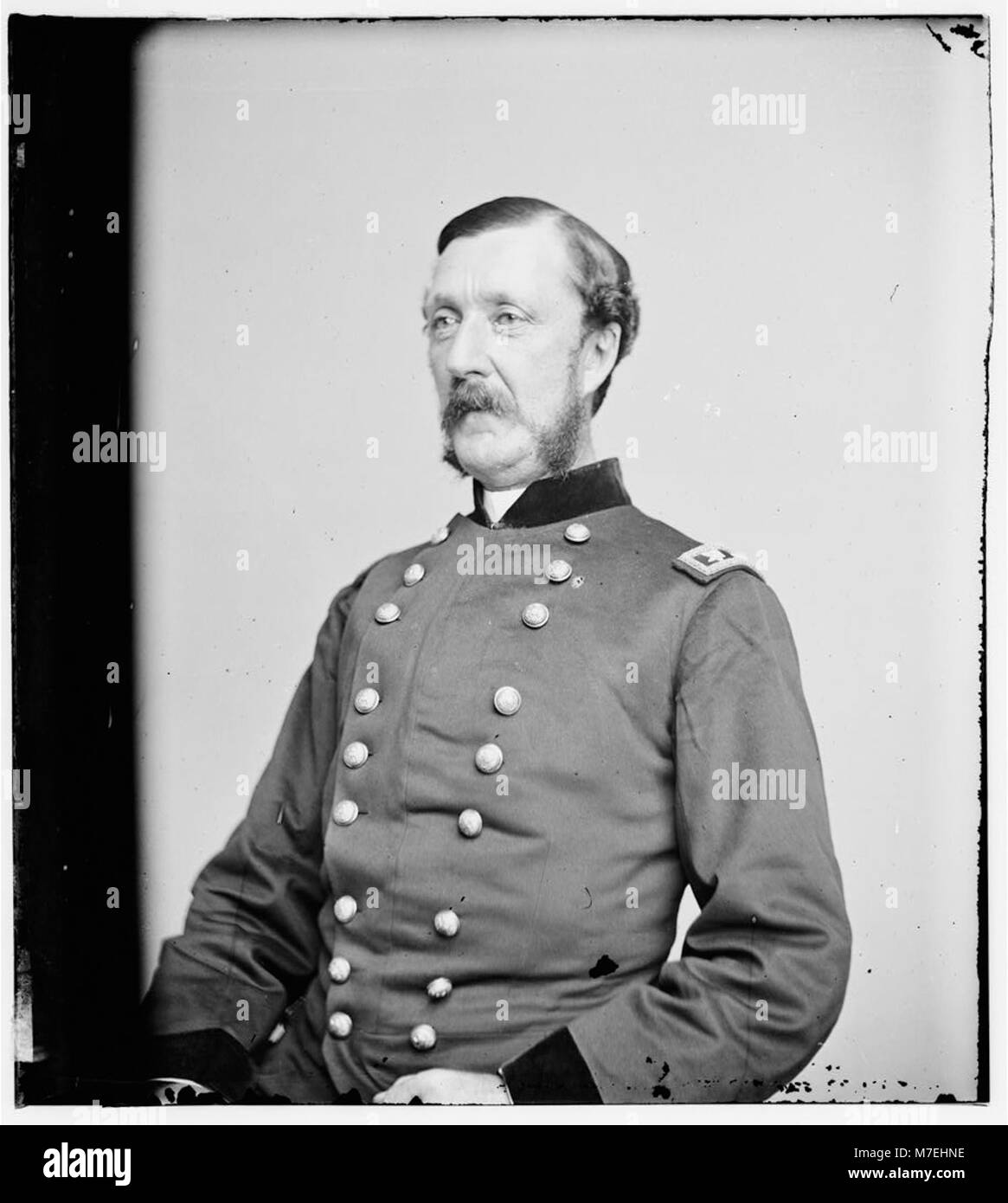 A formal portrait of Major General William F. Barry, a prominent ...