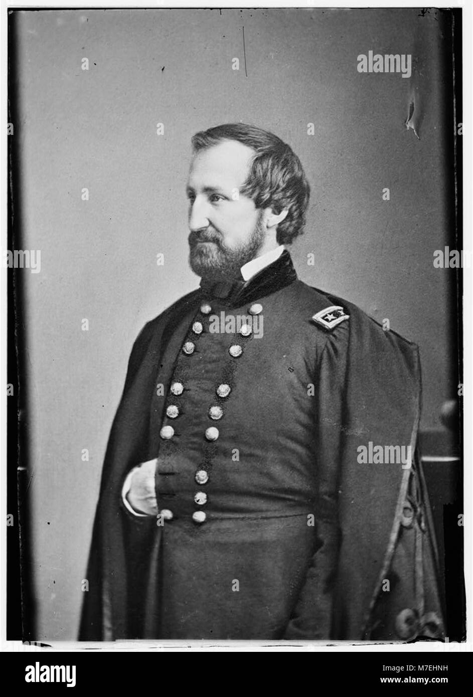 A portrait of Major General William S. Rosecrans, a Union officer ...