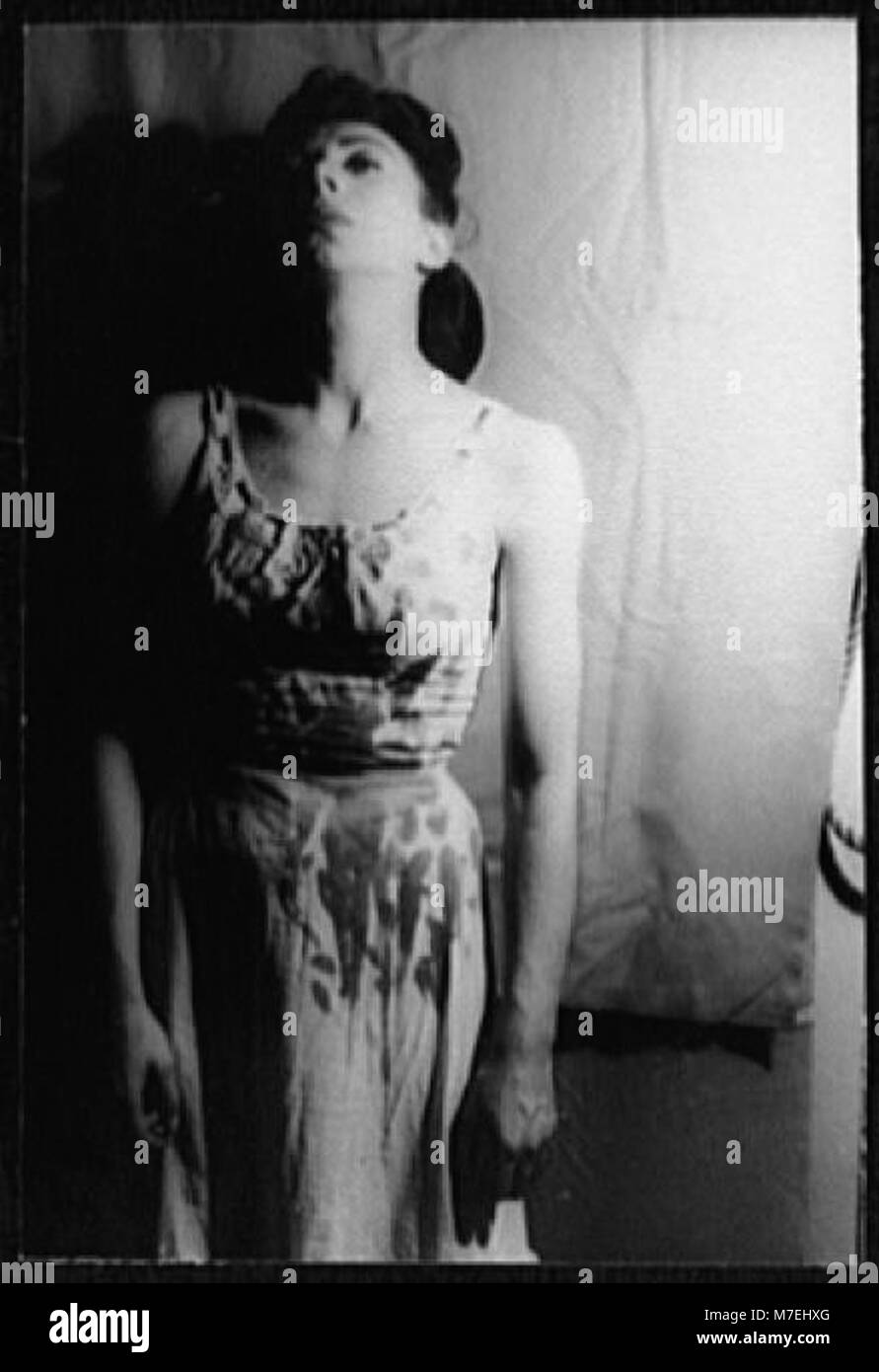 A portrait of Nora Kaye, portraying her role in the performance of the ...