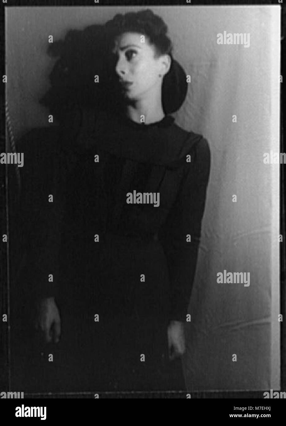 A portrait of dancer and actress Nora Kaye, known for her role in the ...