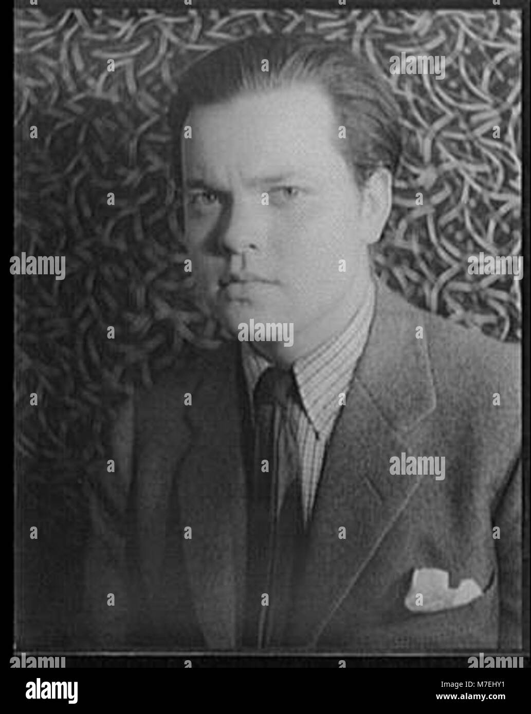 A portrait of Orson Welles, the influential American actor, director ...