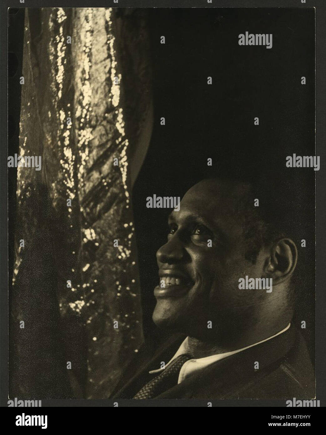 A portrait of Paul Robeson, renowned African-American actor, singer ...