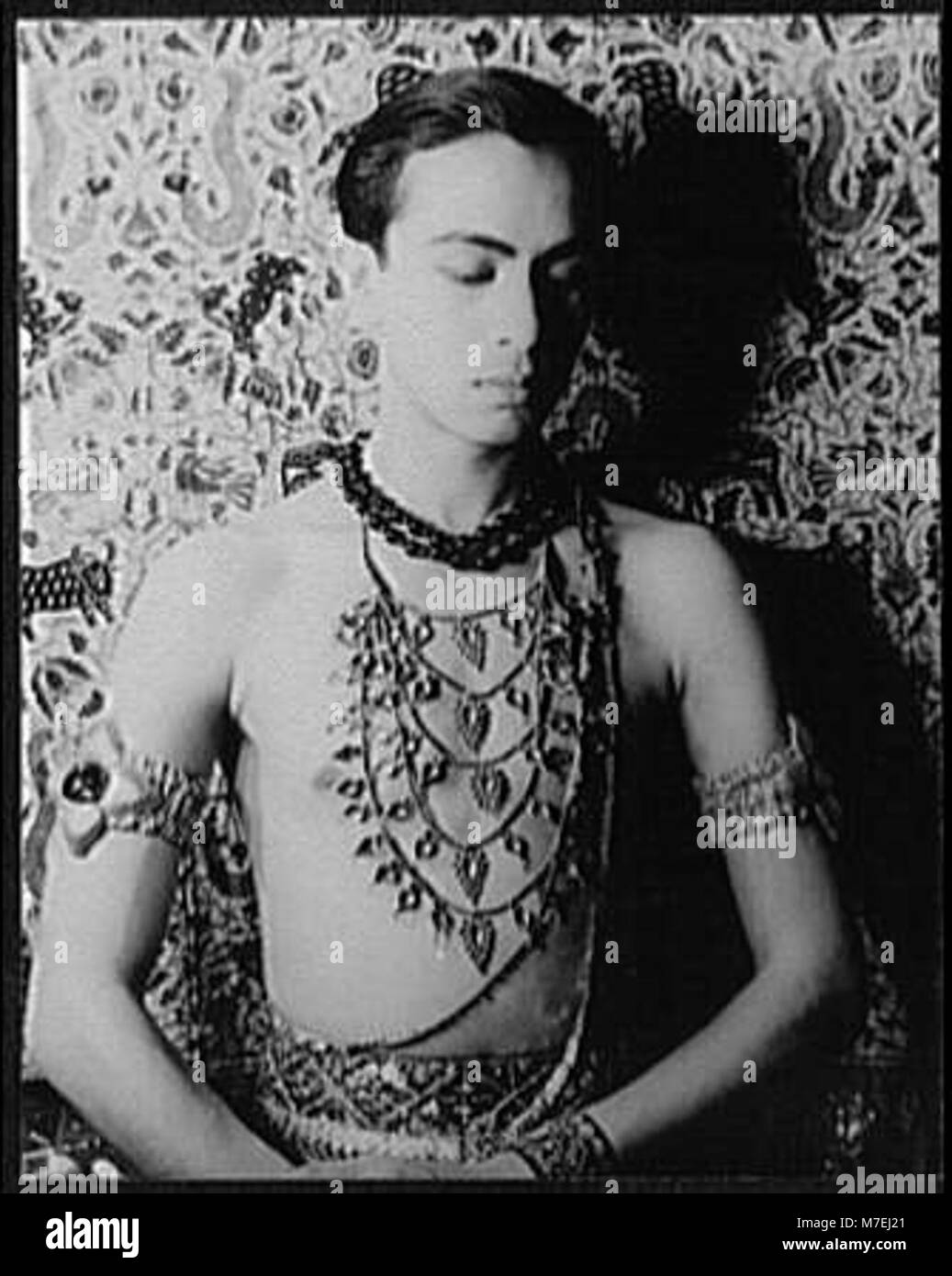 This portrait shows Ram Gopal, a prominent figure in Indian history ...