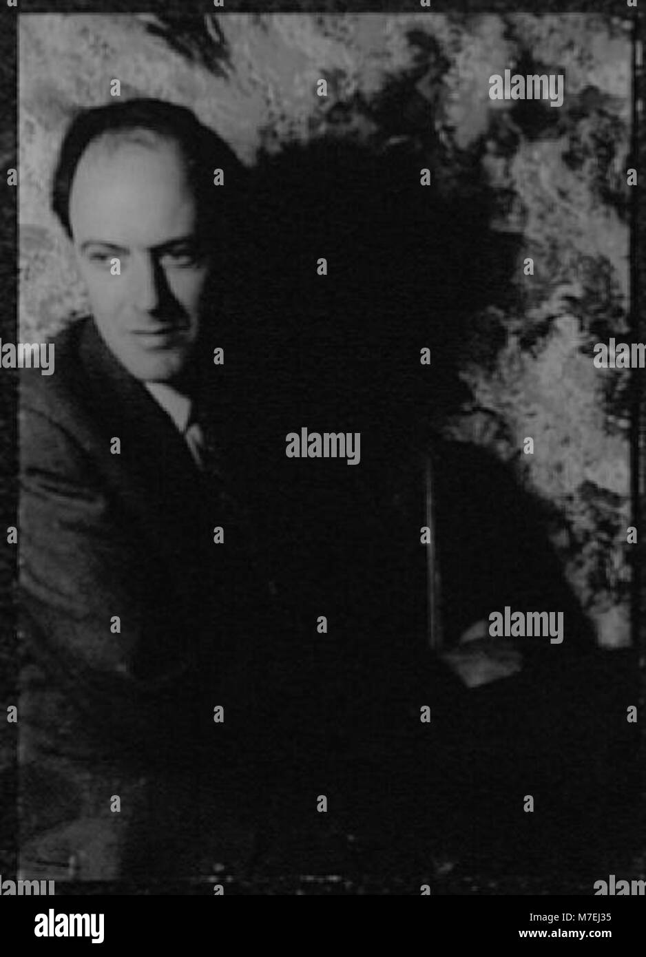 A portrait of Roald Dahl, the famous British author, best known for his ...