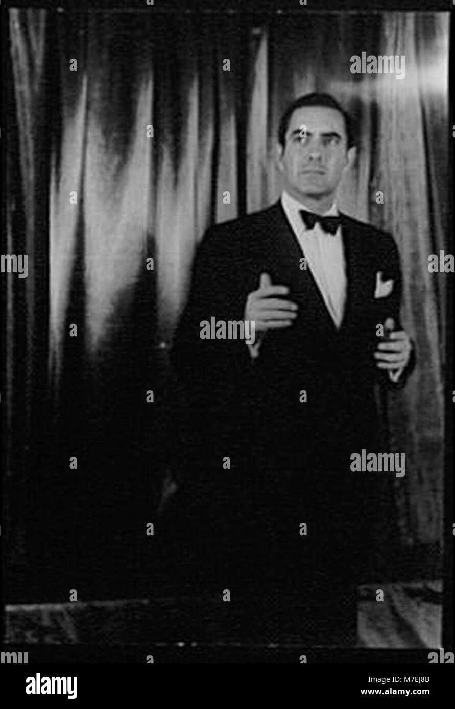 A portrait of actor Tyrone Power in his role in 'John Brown's Body ...
