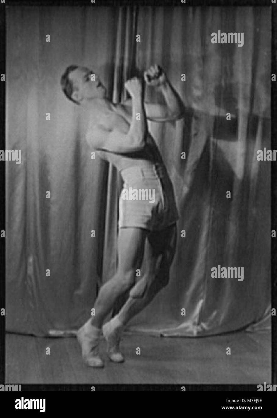 Portrait of Wilbur McCormack in a boxing dance pose, highlighting his ...