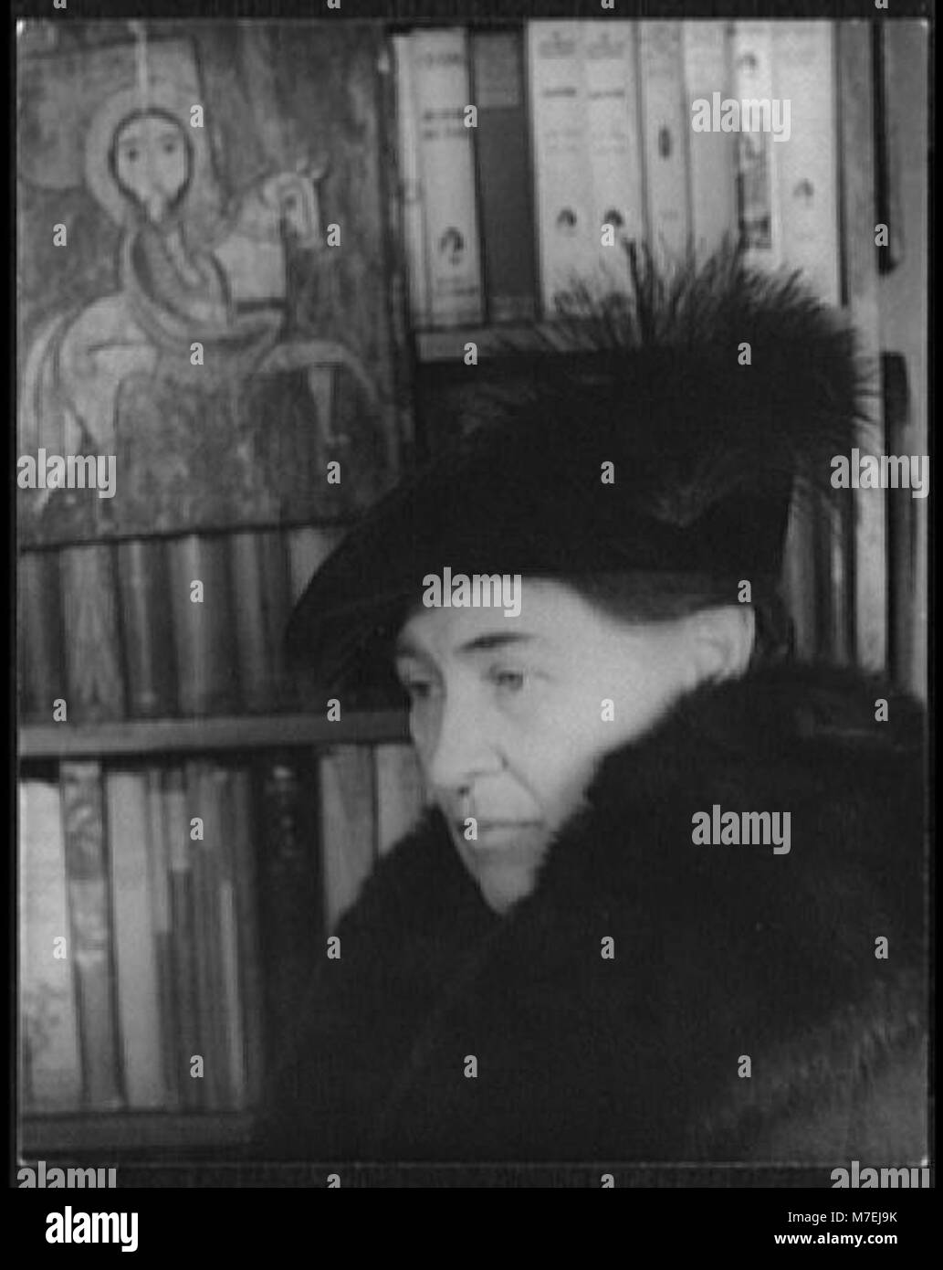 A formal portrait of Willa Cather, the acclaimed American author ...