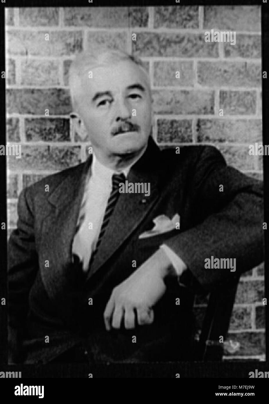 A portrait of William Faulkner, an influential American author, known ...