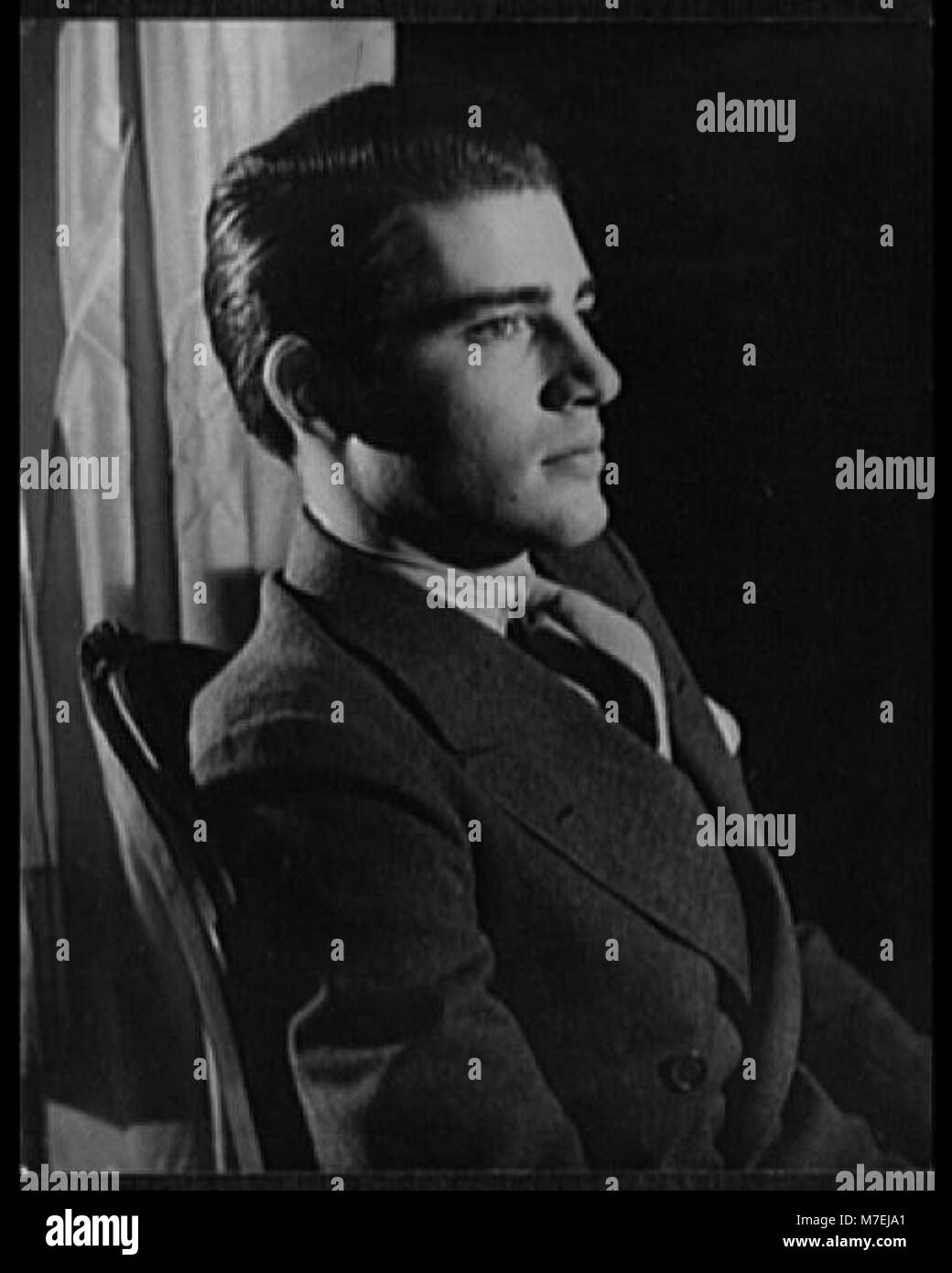 A portrait of William Hopper, captured in a historical photograph. The ...