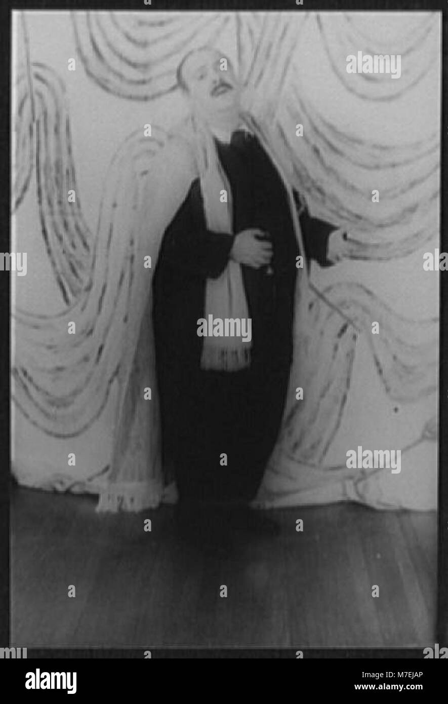 A portrait of actor Zero Mostel, portraying Leopold Bloom in the ...