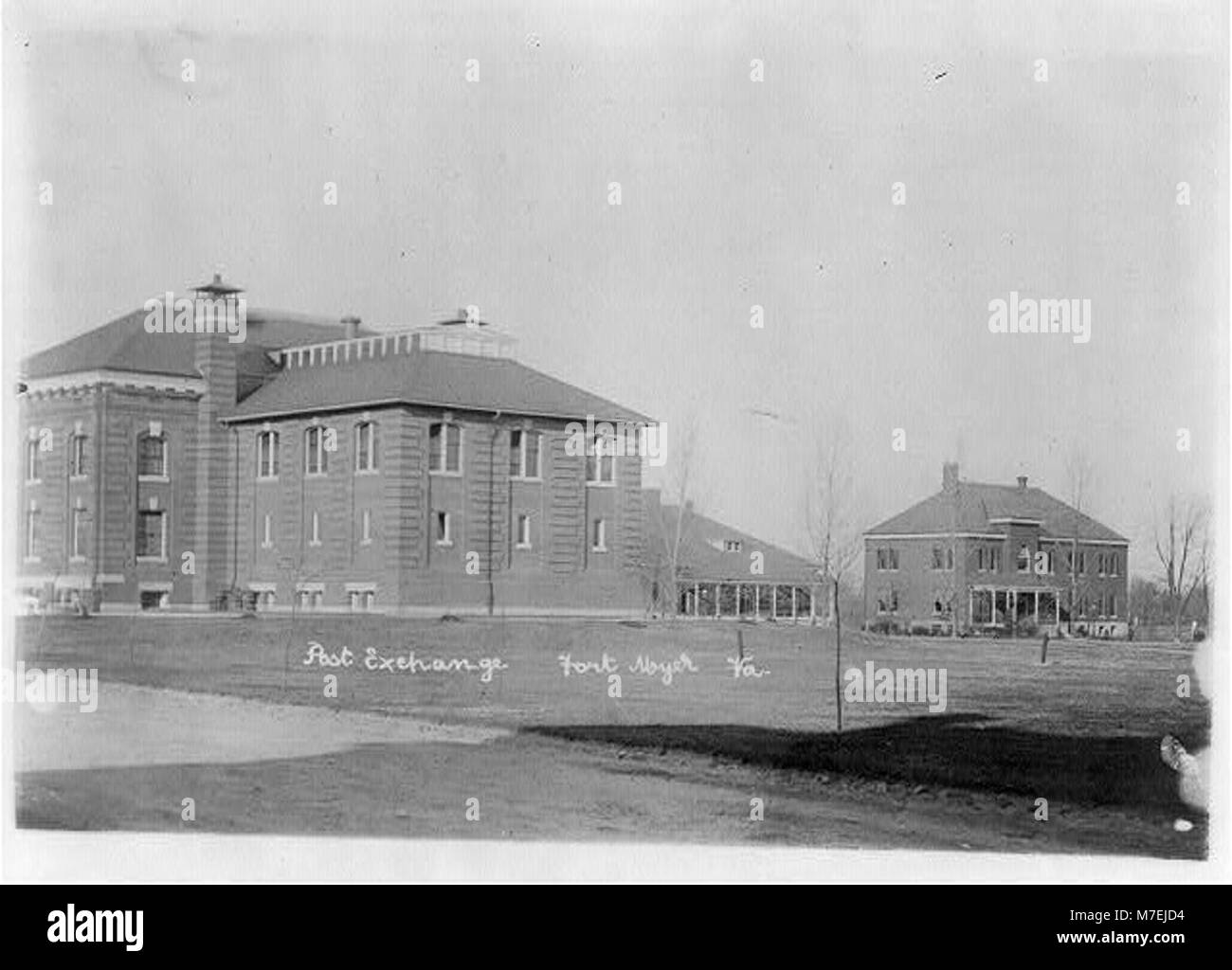 A photograph of the post exchange at Fort Myer, Virginia, depicting a ...