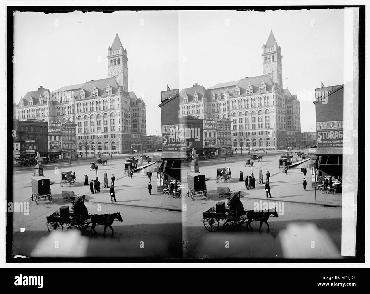 A photograph of the Post Office Department, showing its historical ...
