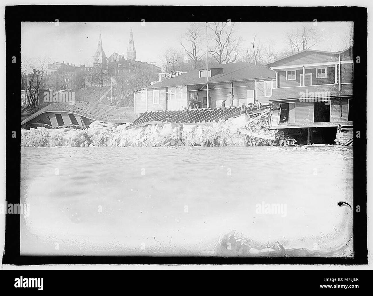 The Potomac River flood and ice event in Georgetown, Washington D.C ...