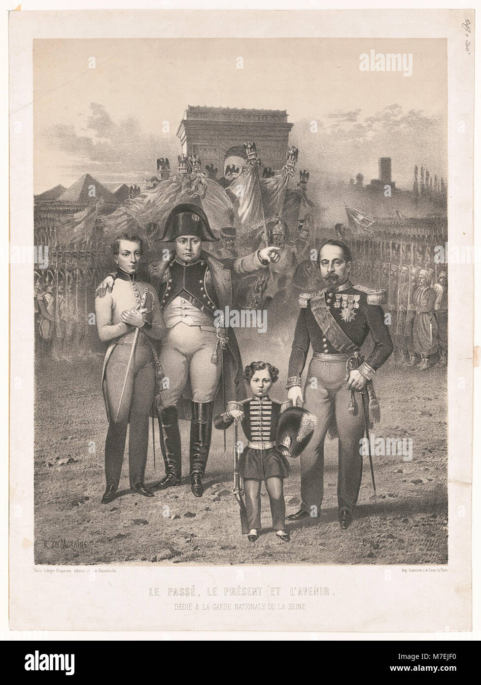 A symbolic depiction of the past, present, and future, illustrating the ...